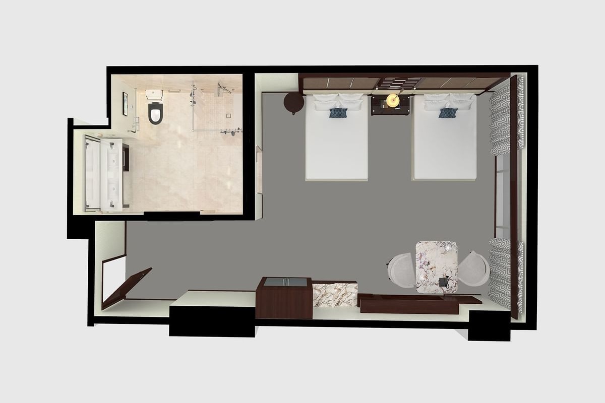 Deluxe Accessible Twin Room - Crown Perth