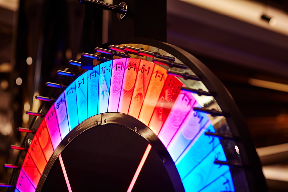 Electronic Big Wheel at the Casino - Crown Perth